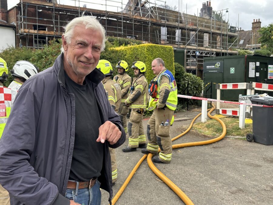Ten fire engines and 70 firefighters tackled blaze that swept through ...