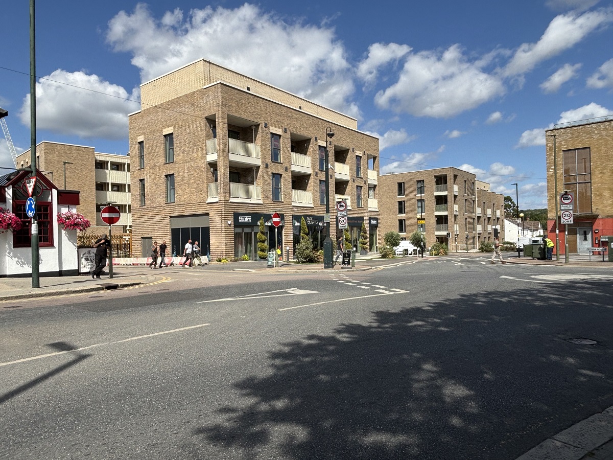 Work well underway on Victoria Quarter flats at New Barnet...but ...