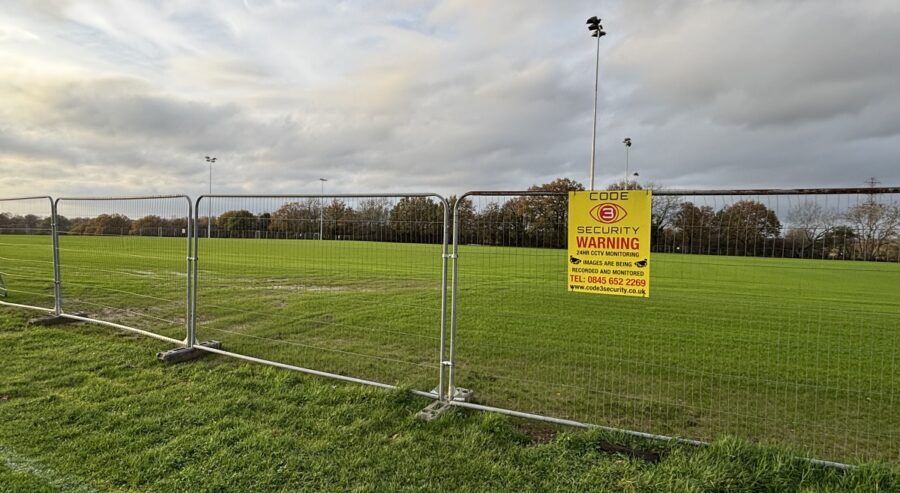 Two re-laid pitches and installation of new floodlights are the start ...